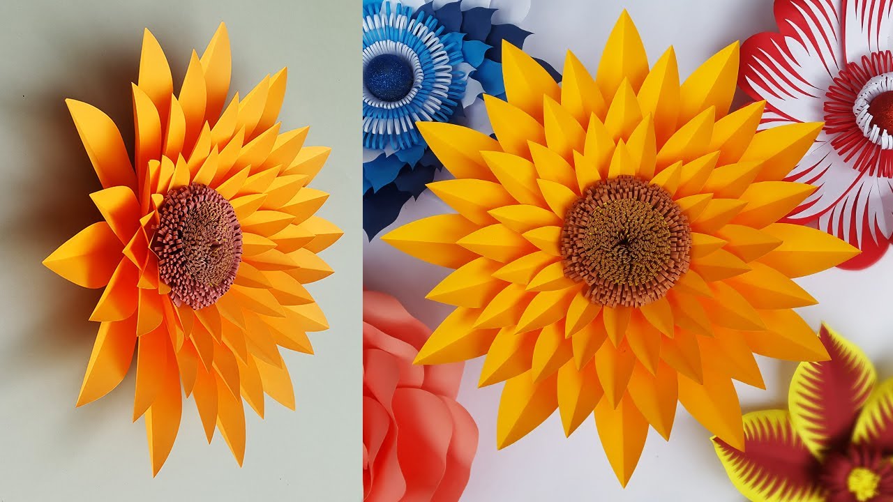 Diy Paper Flower Wall Decor Step By Shelly Lighting