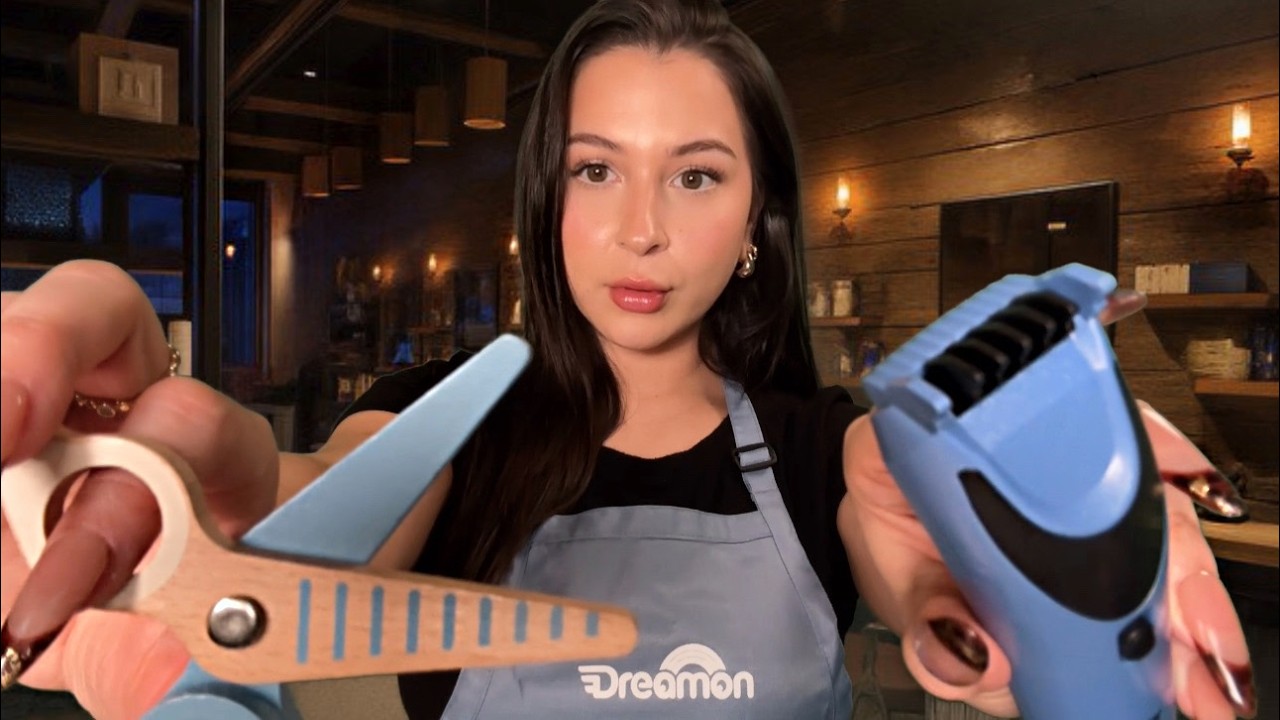 Asmr 5 Star Wooden Barbershop рџ рџєµ Haircut Beard Trim Overlay Sounds