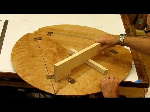 Drop Leaf Cherry Table Leaf Supports Step 7 Youtube