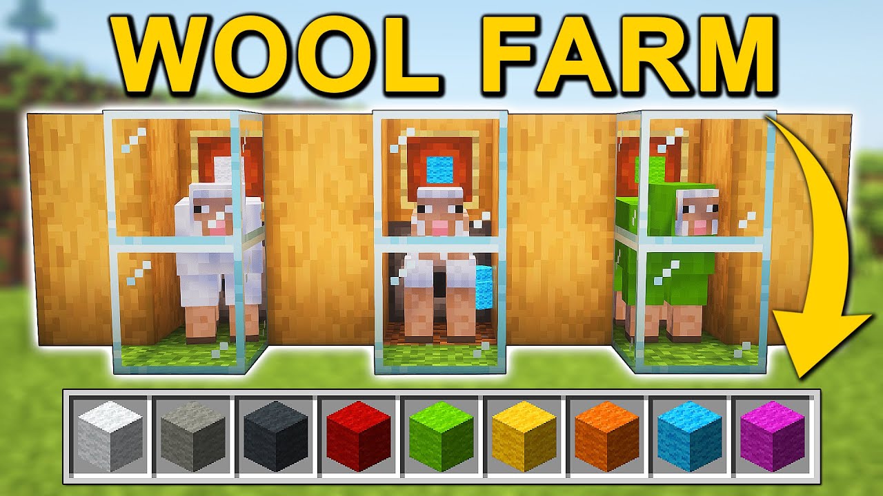 The Best Wool Farm In Minecraft 1 21 Tutorial 2025 Youtube