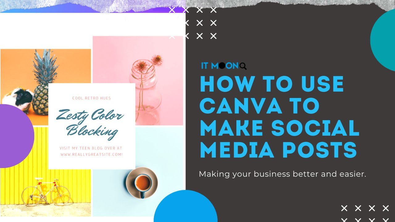 How To Use Canva To Make Social Media Posts Youtube
