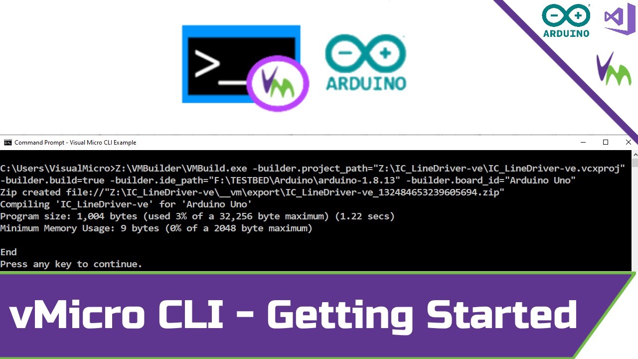 Visual Micro Command Line Interface Getting Started Youtube