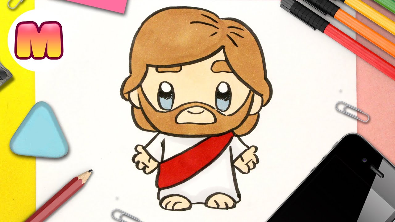 Como Dibujar A Jesгљs De Nazaret Kawaii рџ Dibujos De Navidad рџ Cгіmo