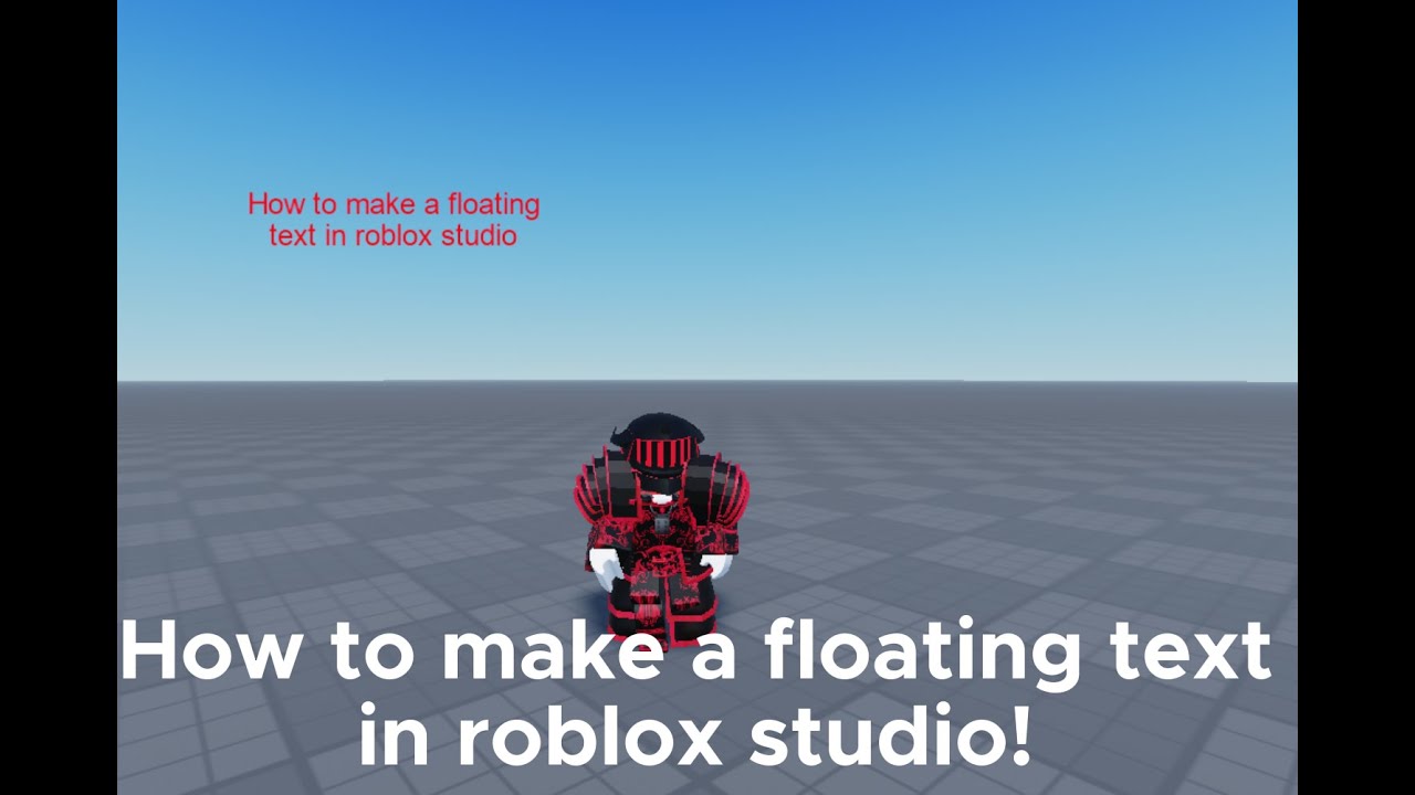 How To Make A Floating Text In Roblox Studio Youtube