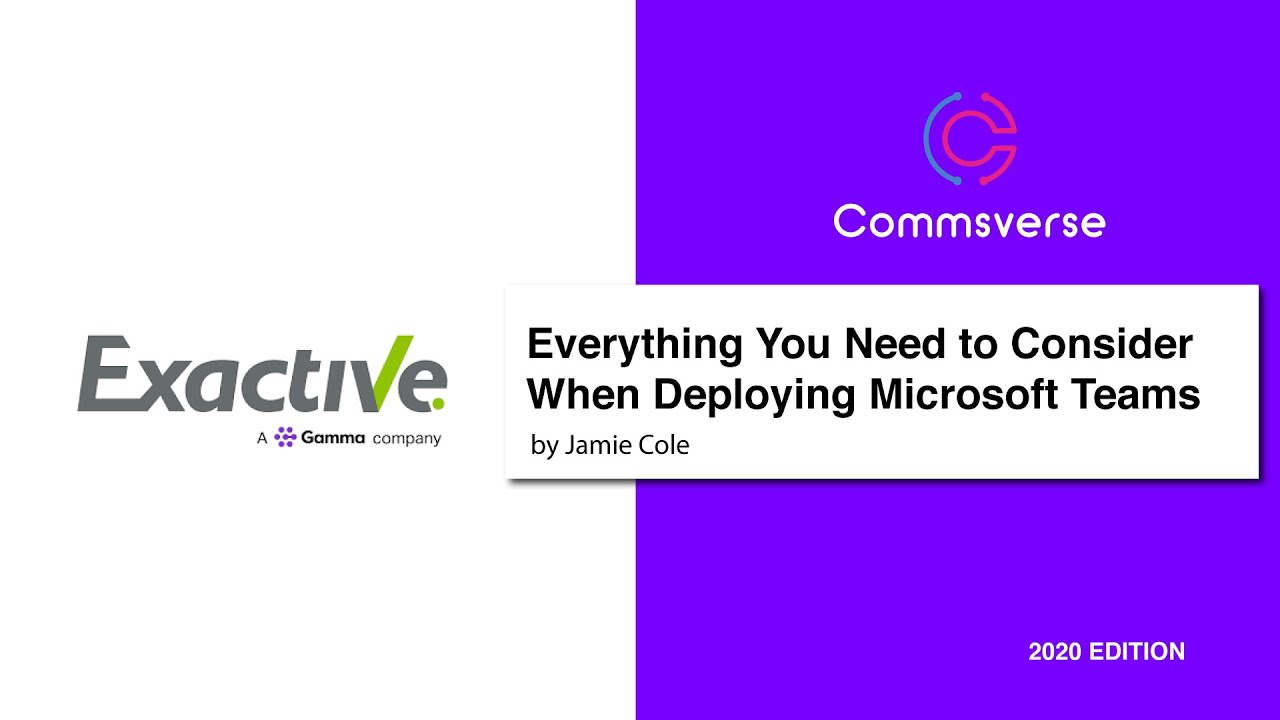 Everything You Need To Consider When Deploying Microsoft Teams Youtube