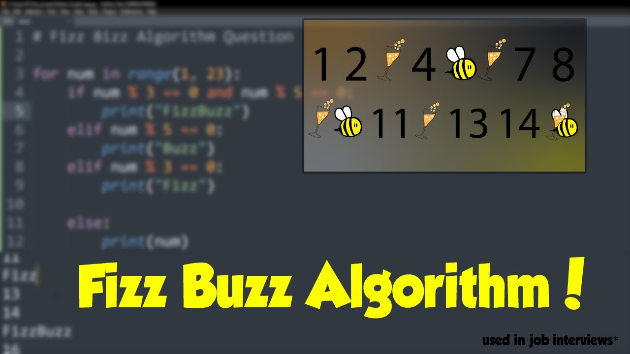 Fizz Buzz Algorithm Question Youtube