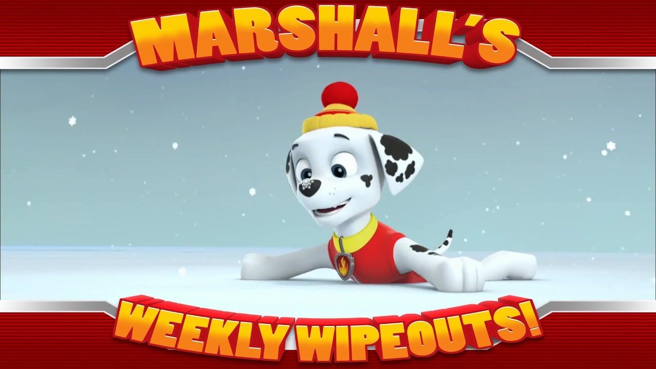 Marshall S Weekly Wipeouts Pups Save A Snowboarding Competition Youtube