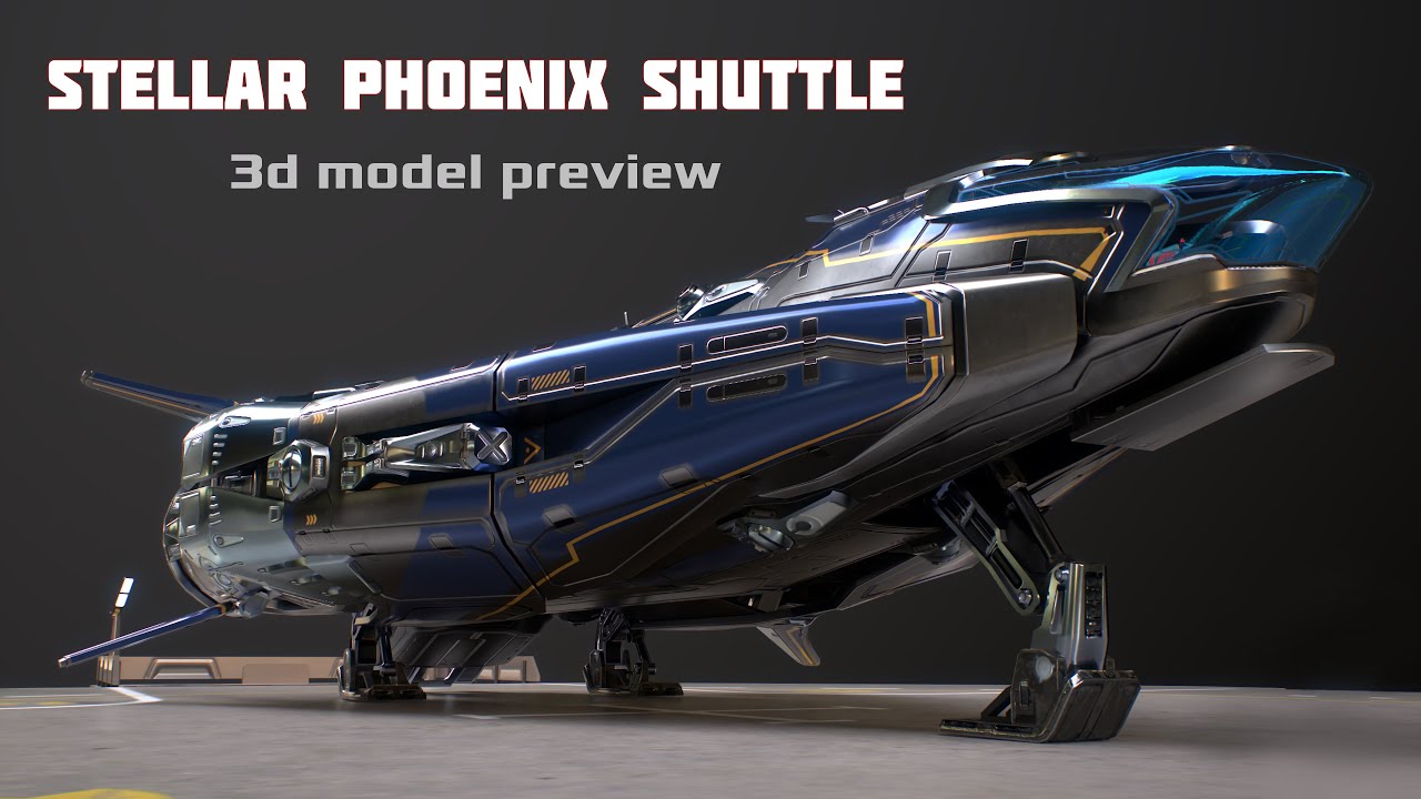 Stellar Phoenix Shuttle Spaceship With Controller