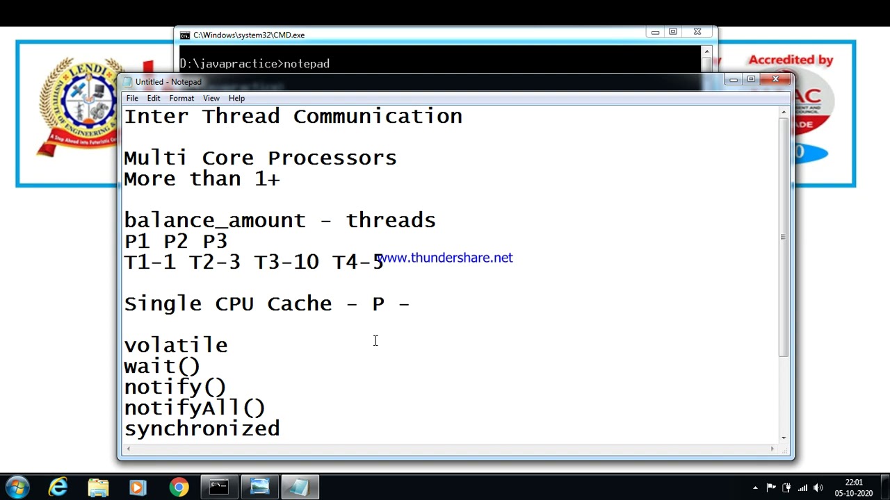 Java Threads Part 3 Inter Thread Communication Youtube