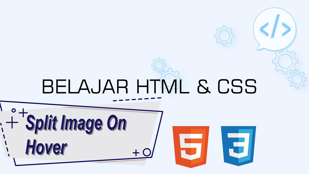 Belajar Html Css Split Image On Hover Youtube