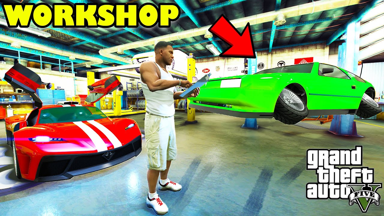 Franklin Upgrade Rare Secret Supercar In New Workshop Gta 5 Shinchan