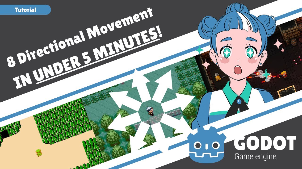 Smooth Top Down 8 Directional Player Movement In Godot Under 5