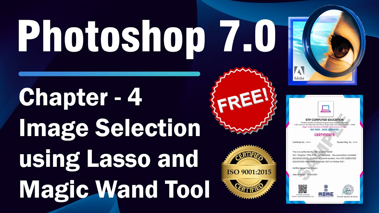 Image Selection Using Lasso And Magic Wand Tool In Photoshop 7 0