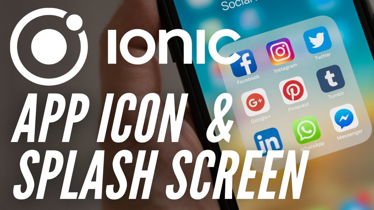 Ionic Splash Screen And Icon Ios Android Youtube