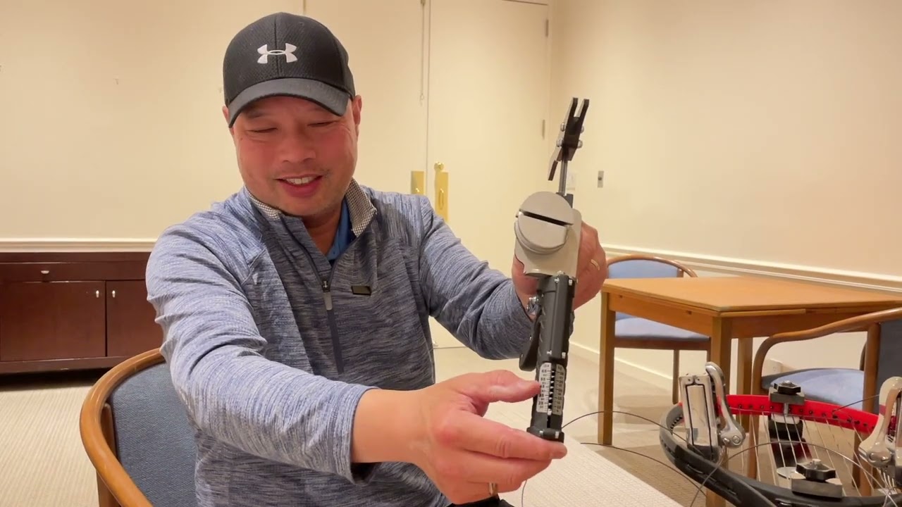 Cheap And Portable Tennis Stringing Machine The Easystringer Youtube