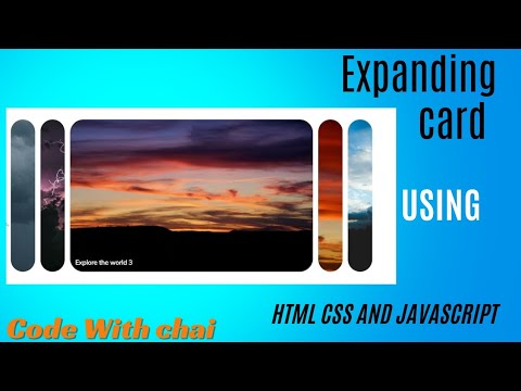 Expanding Card Using Html Css Javascript Source Code Codewithchai3
