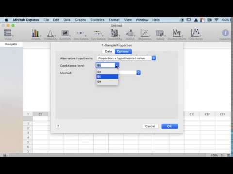 Minitab Express Calculating A Confidence Interval For A Proportion