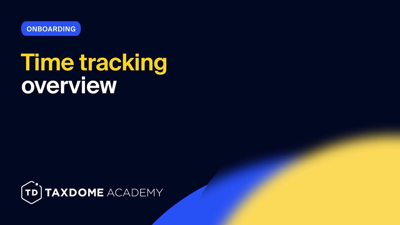 Time Tracking Overview Youtube