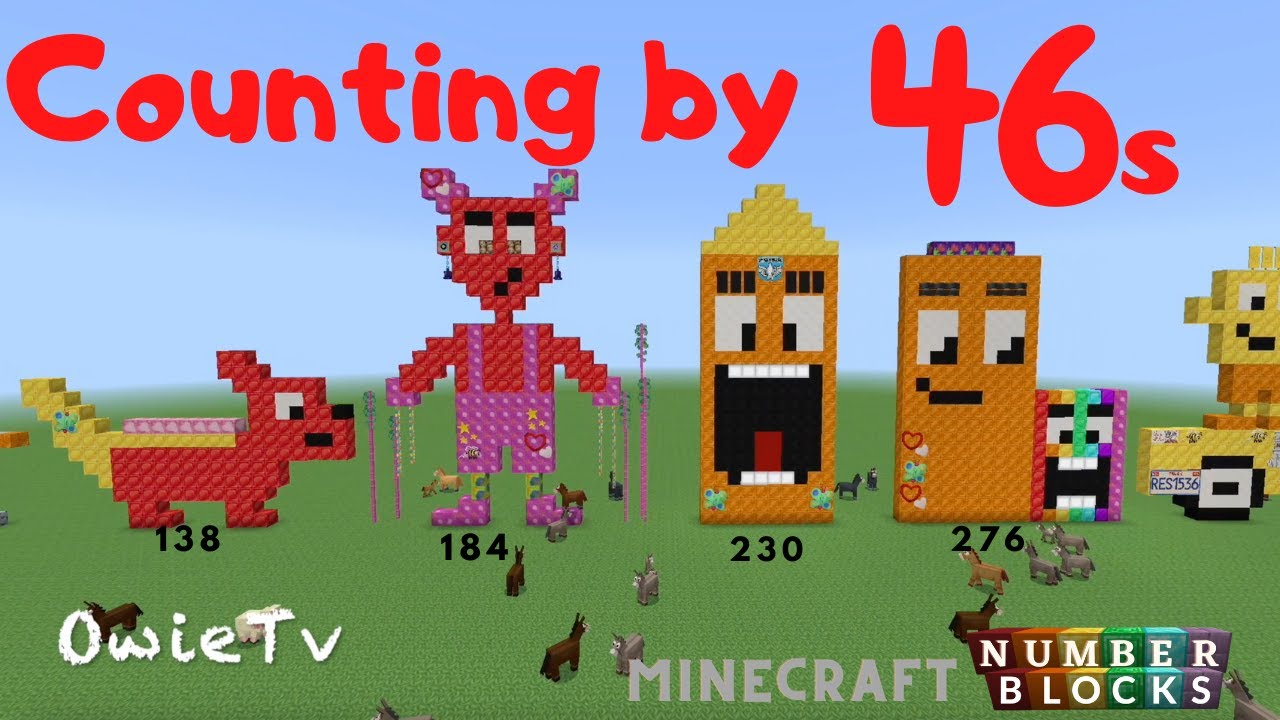 Counting By 46s Numberblocks Minecraft Skip Counting By 46s Song