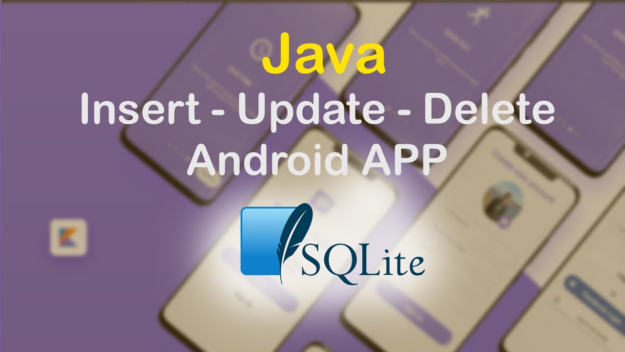 Connect To Sqlite Local Database Insert Update Delete Search