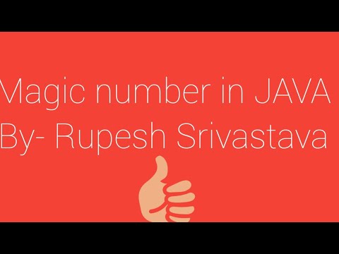 Magic Number In Java Youtube