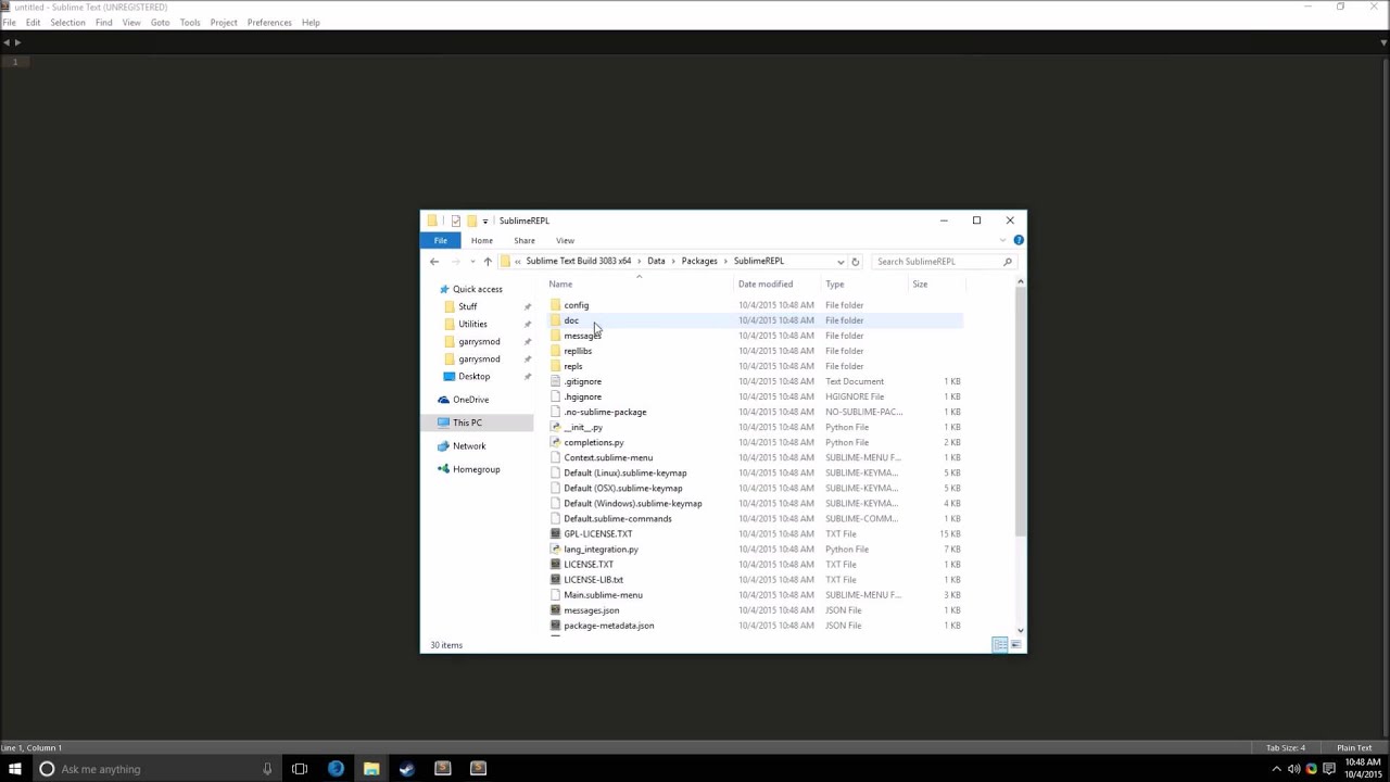 Running Python Code With Sublimerepl Youtube