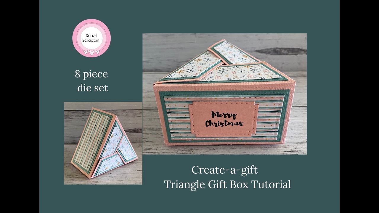 Create A Gift Triangle Box Tutorial Youtube