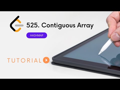 Contiguous Array Leetcode 525 Hashmap Youtube