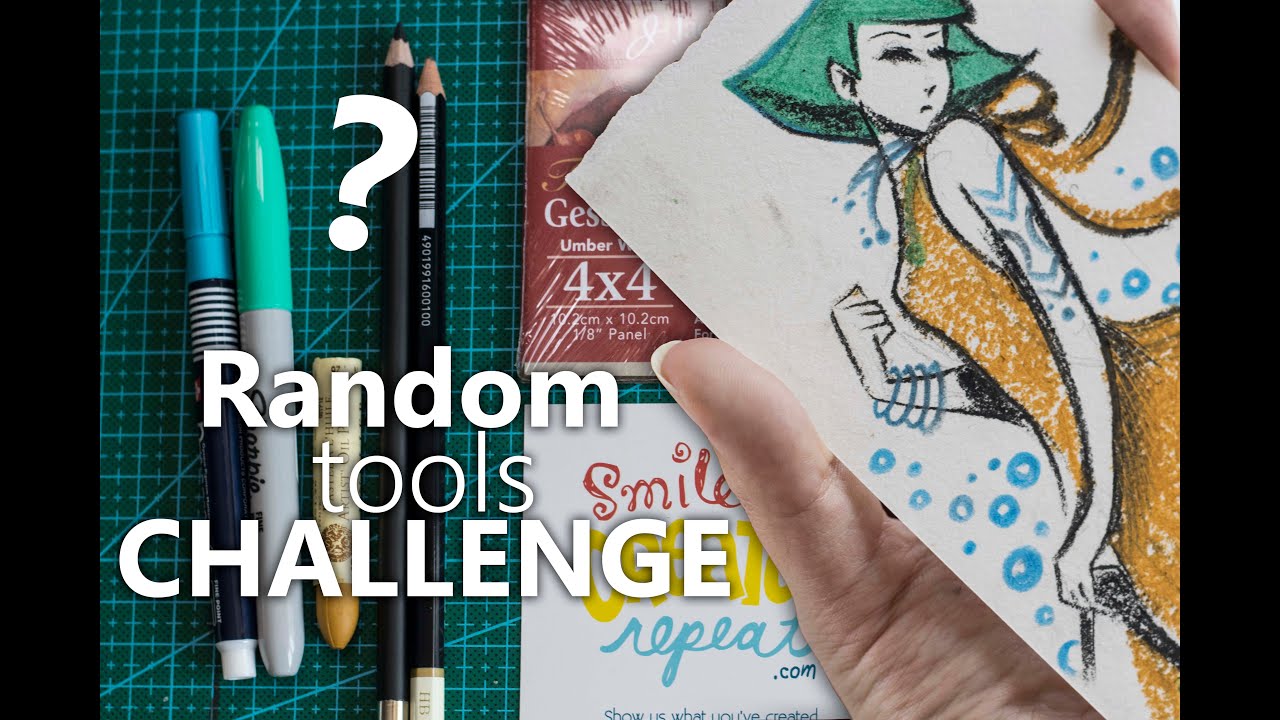 Art Challenge Random Tools Challenge Youtube