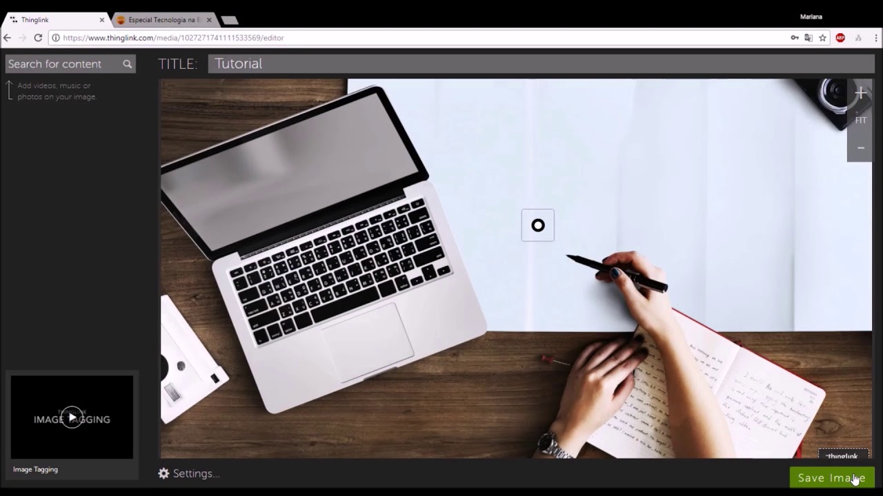 Tutorial Da Ferramenta Online Thinglink Youtube