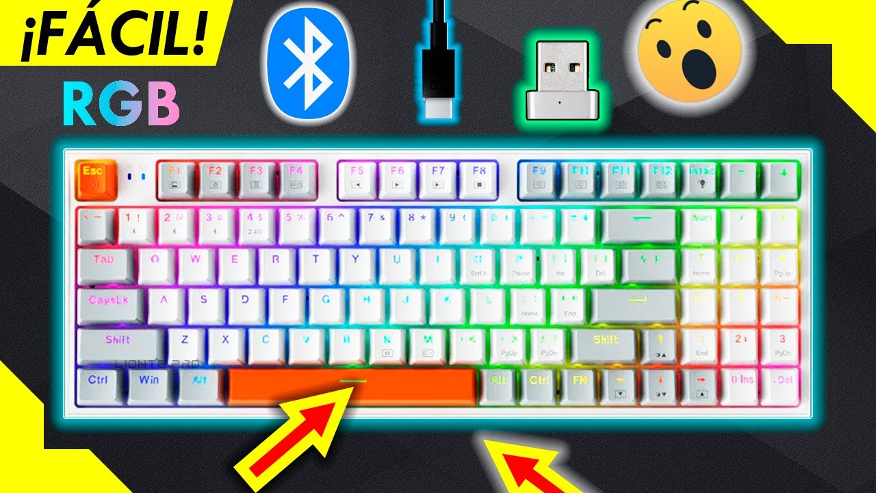 Teclado Mecanico Rgb Inalambrico Machenike K500 Youtube