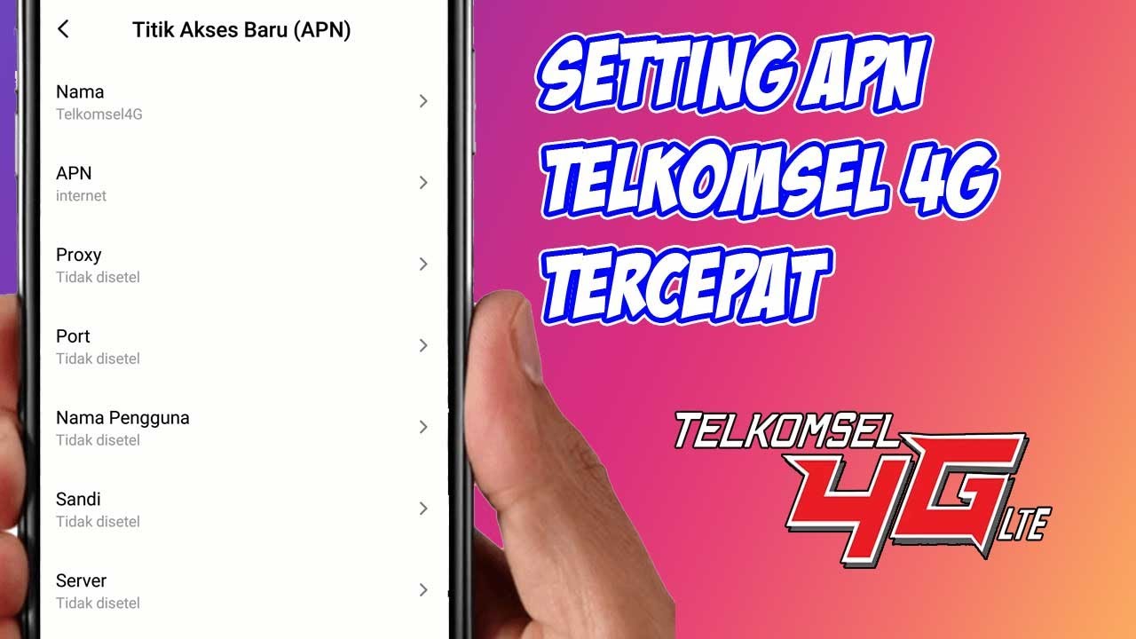 Cara Setting Apn Telkomsel 4g Tercepat Youtube