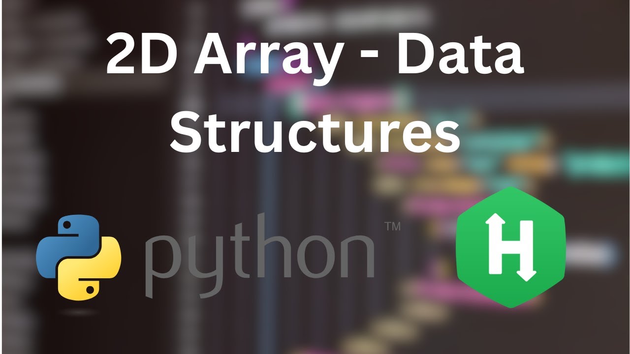 2d Array Ds Arrays Hackerrank Solution Python Youtube
