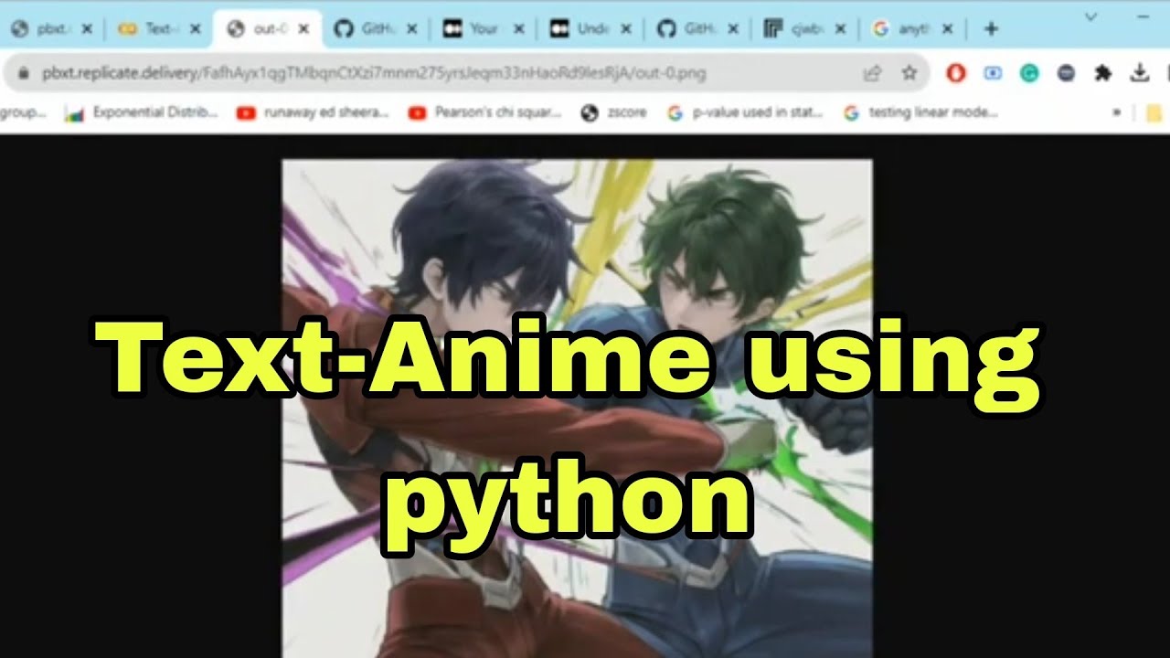 Text Anime Using Python Youtube