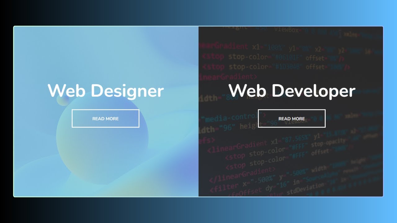 How To Make Split Landing Page Using Html Css And Javascript Step By