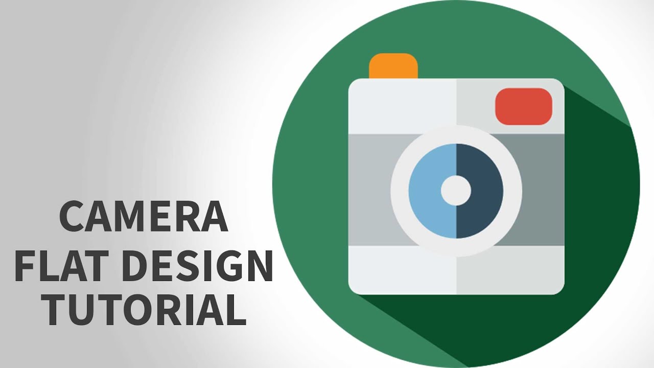 Instagram Camera Icon Flat Design Ui Design Tutorial For Beginners