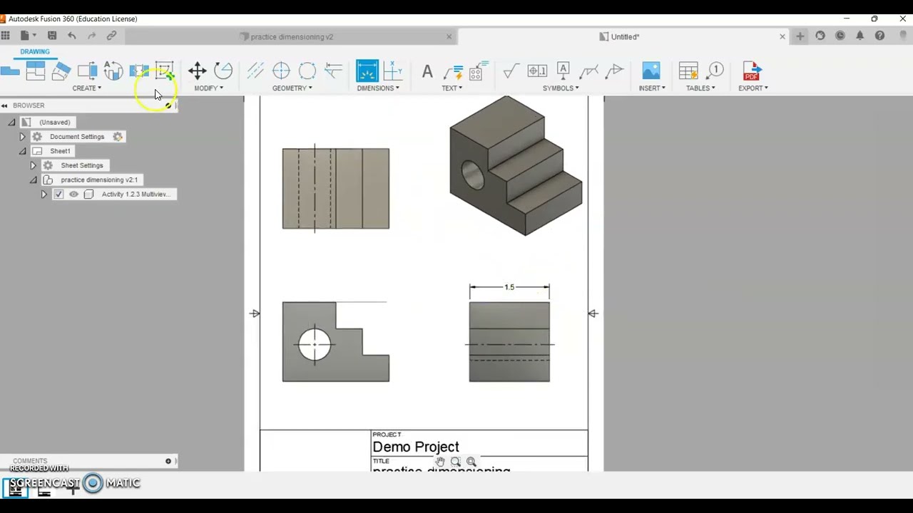 Dimensioning Practice Part 2 Youtube