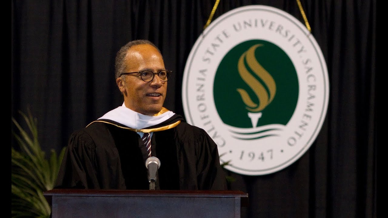 Lester Holt Spring Commencement 2015 Youtube