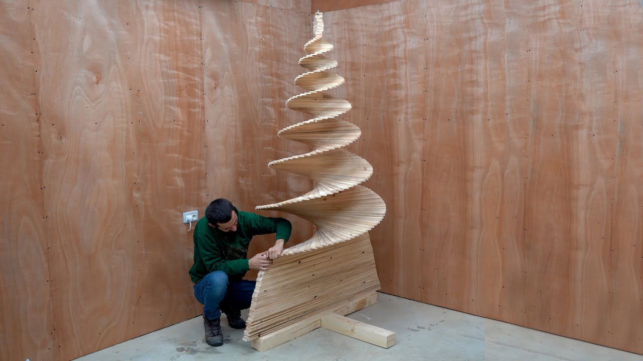 300 Pieces Wooden Christmas Tree Diy Youtube
