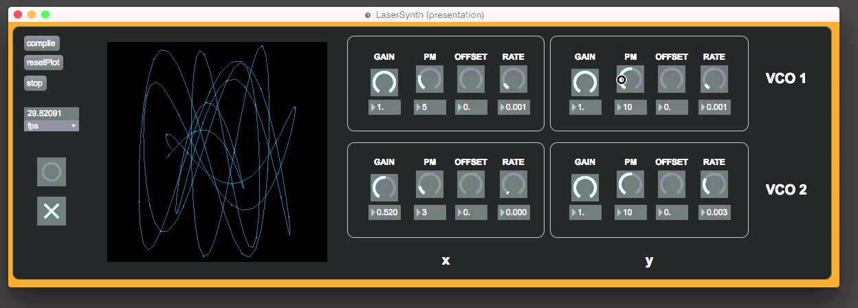 Max Msp Laser Abstract Generator Wip Youtube