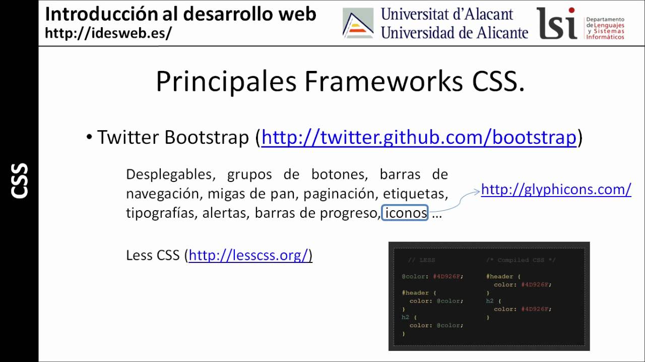 Frameworks Css Bootstrap Youtube