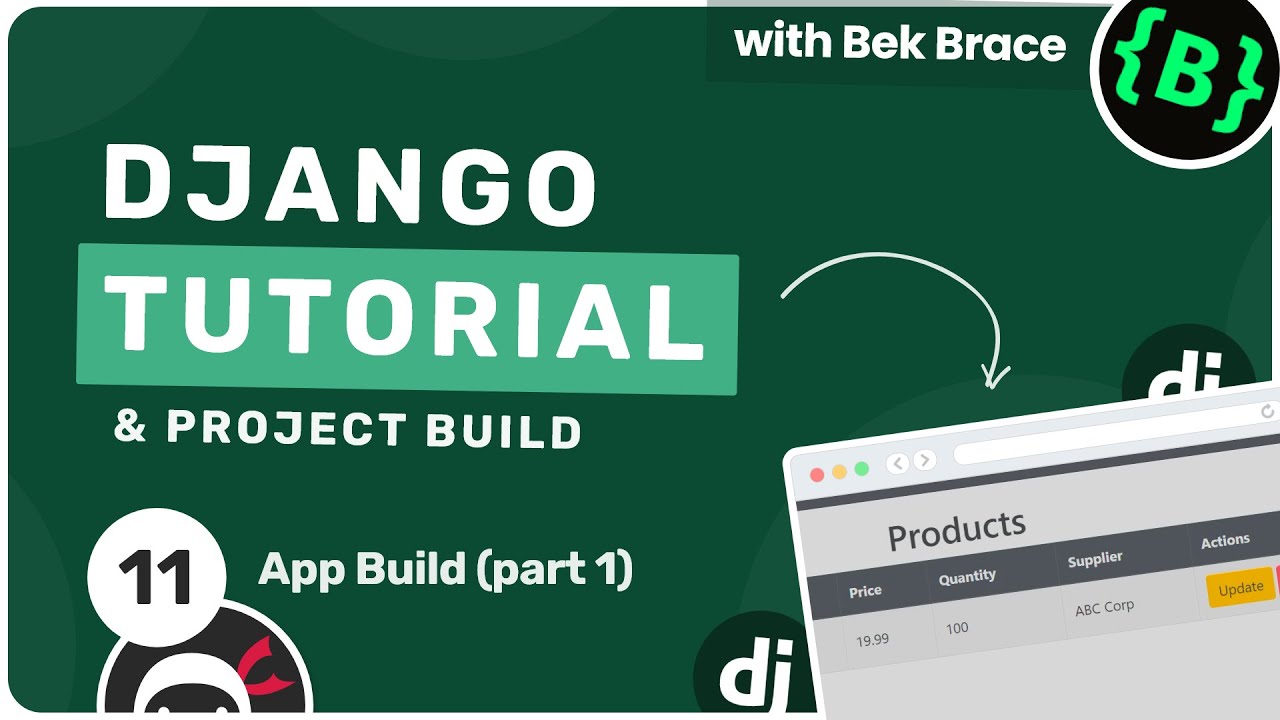 Django Tutorial 11 App Build Part1 Youtube