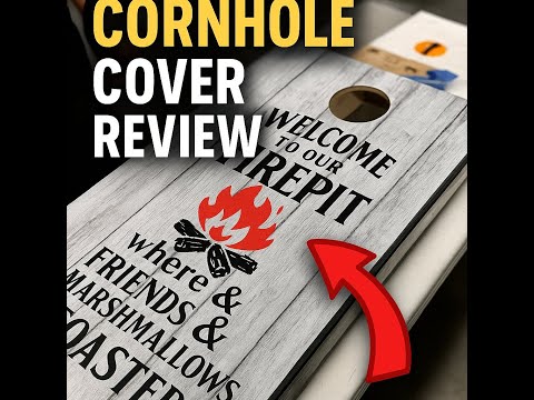 Vinyl Cornhole Board Cover Installation Review Amazon Laporte Graphics
