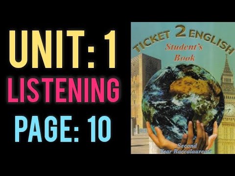 Ticket To English 2 Unit 1 Listening Page 10 Englishell1 Youtube
