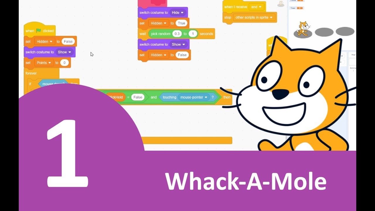 Programming From Scratch Ep1 Whack A Mole Youtube