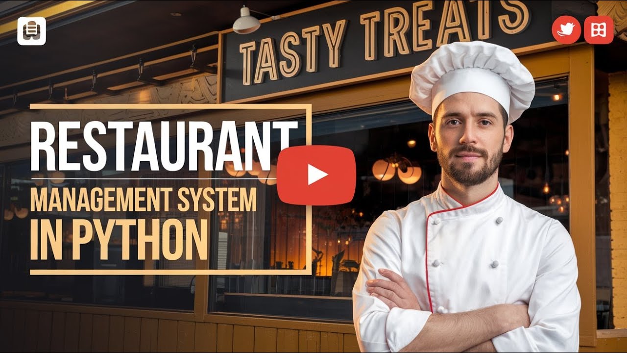 Restaurant Management System Using Tkinter Python Gui Tutorial Youtube