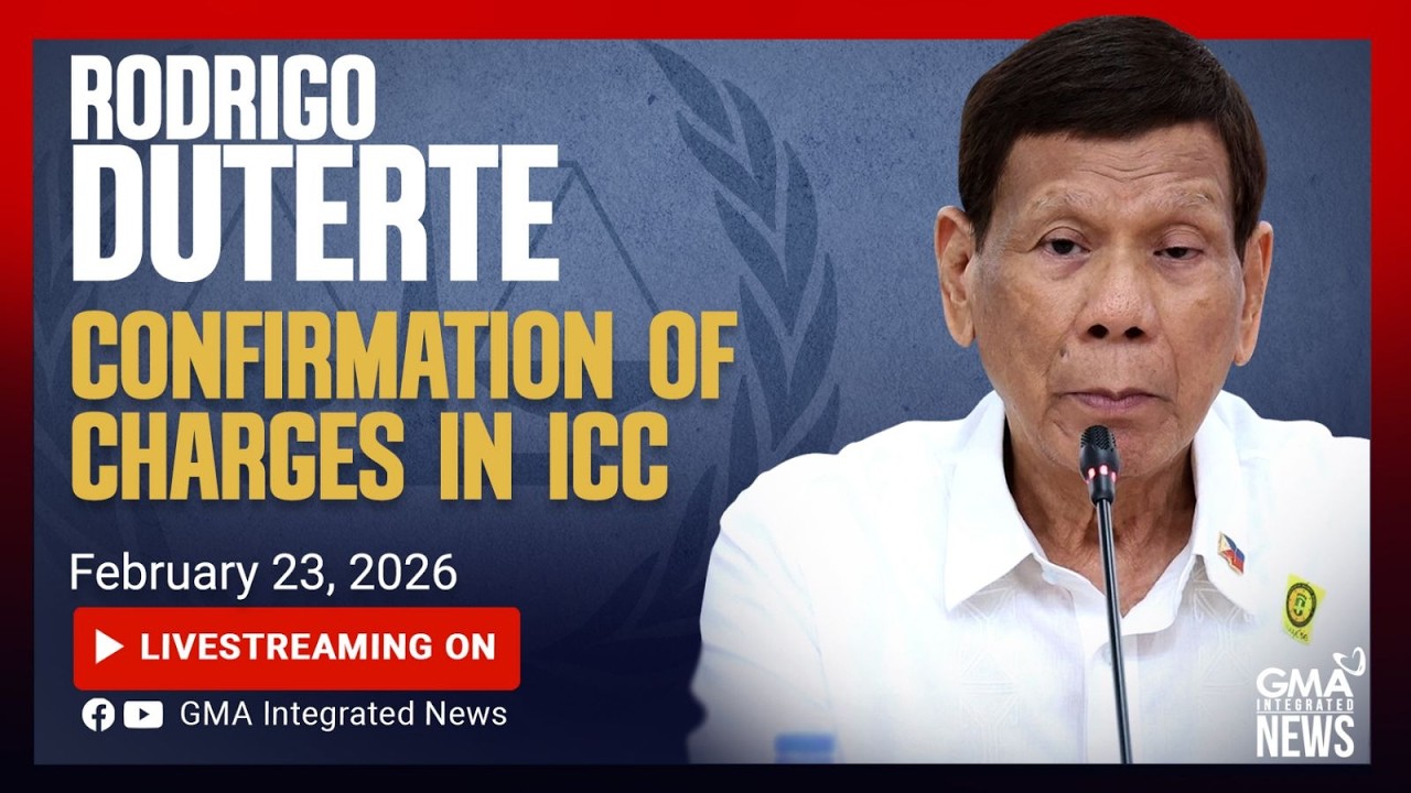 Live Duterte Sa Icc Confirmation Of Charges Hearing Day 1 Feb 23