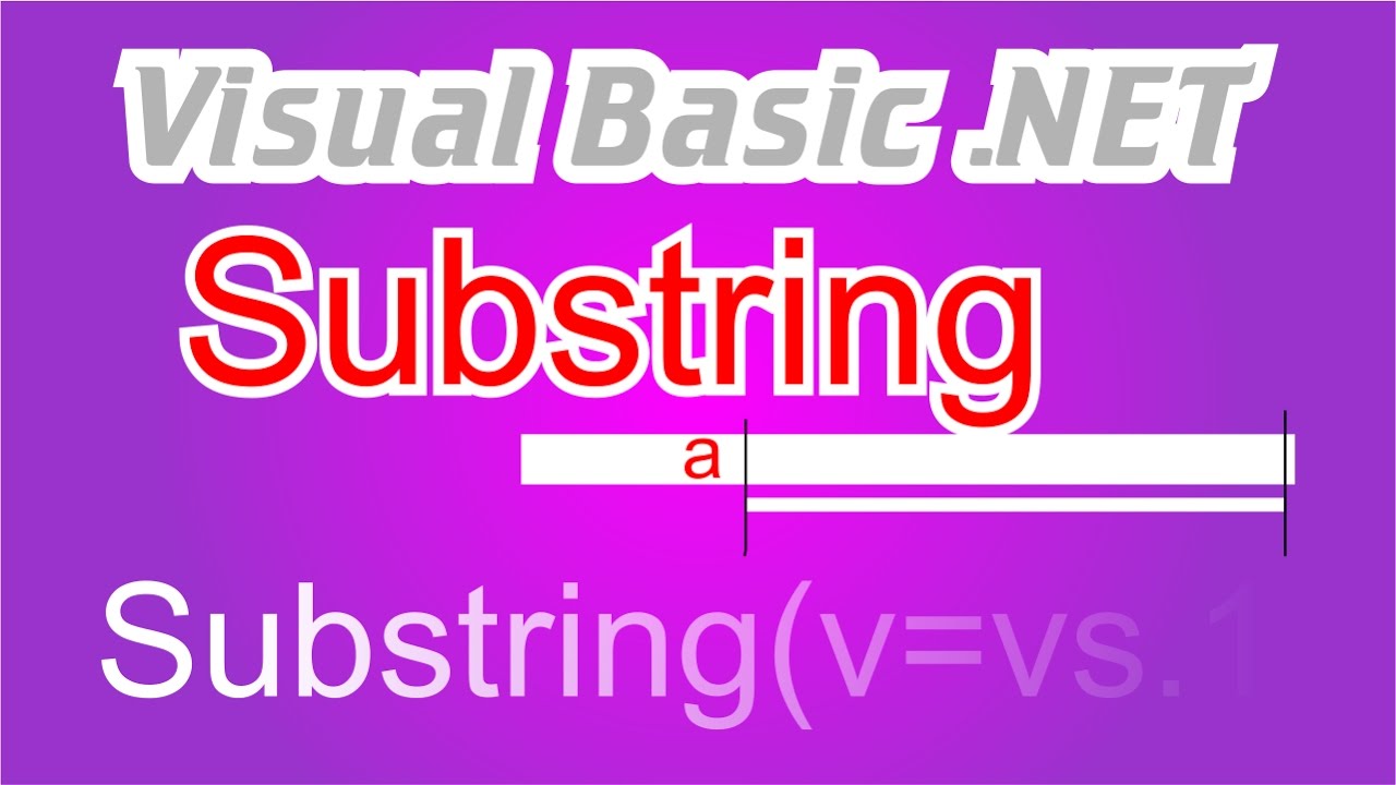 Substring в Visual Basic Net Youtube