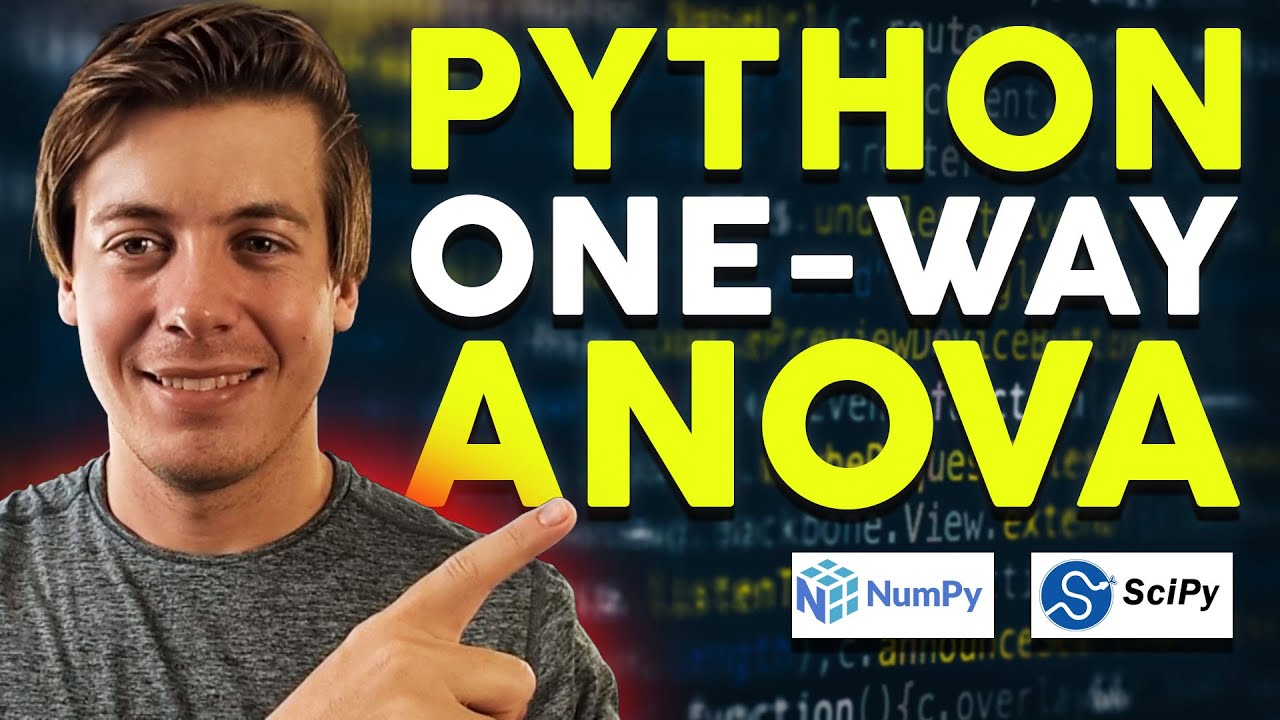 How To Perform One Way Anova In Python Scipy Numpy Youtube