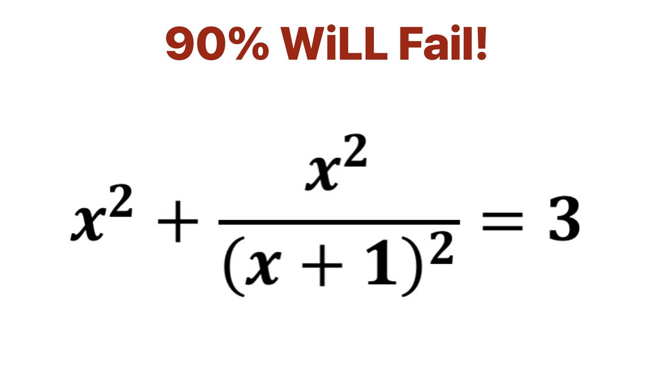 Canada Math Olympiad Question A Wonderful Math Problem Youtube